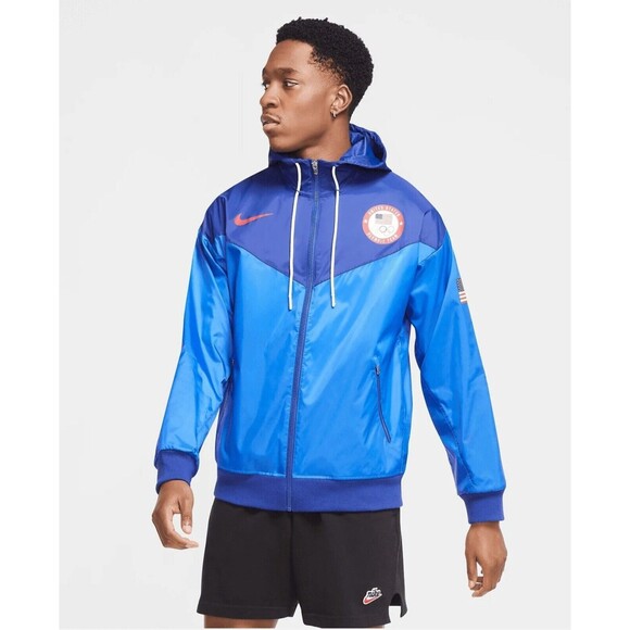 Nike | Jackets & Coats | New Nike Sportswear Team Usa Windrunner Blue ...